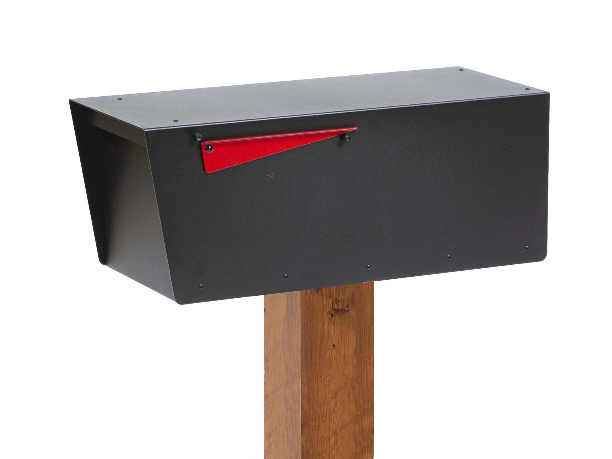 Small Mailbox, Post-Mounted Modern Design #HC100 – Rudca